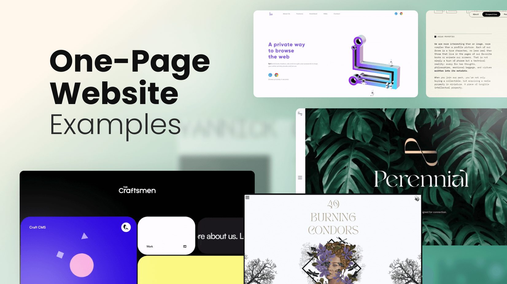 20 One Page Website Examples That Drive Visitors To Action