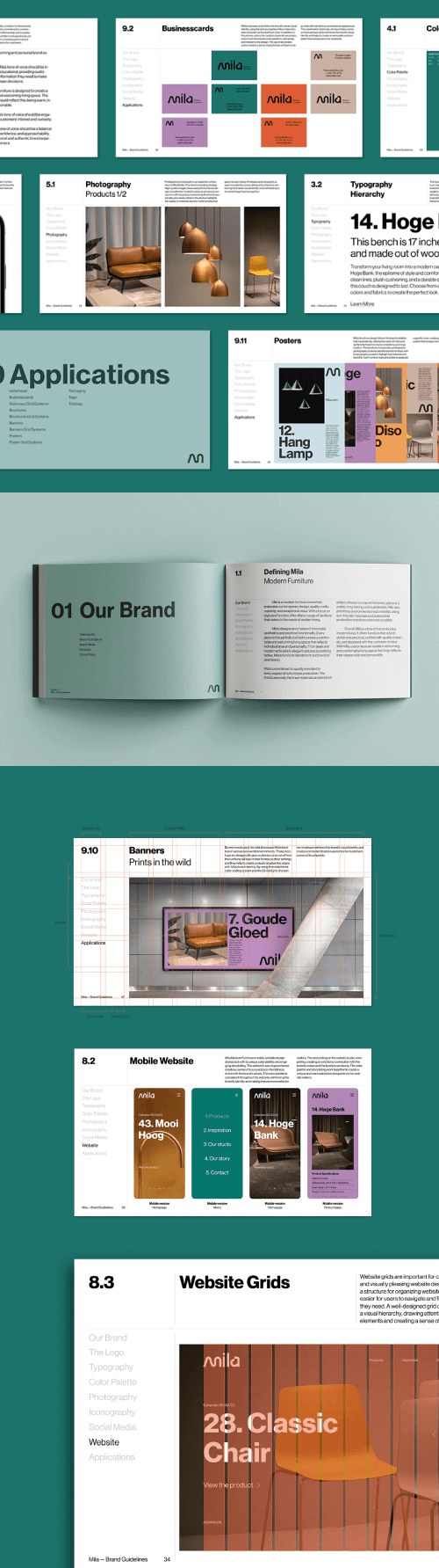 Guidebook Template Sjabloon Creative Landscape Mind Map Template