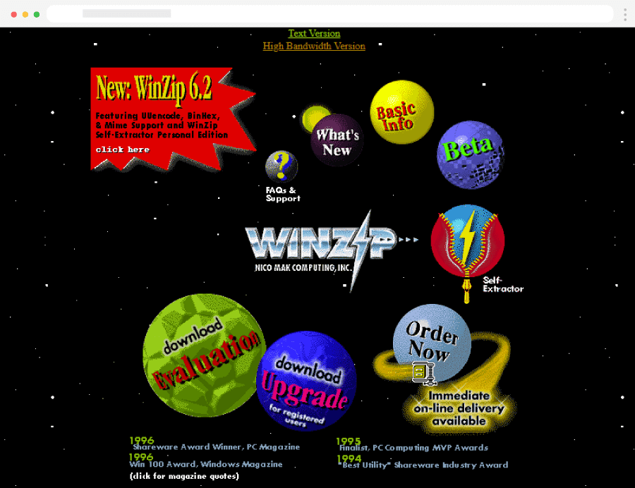 90s Website Design