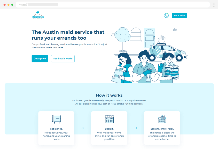 Errand Business Website Examples