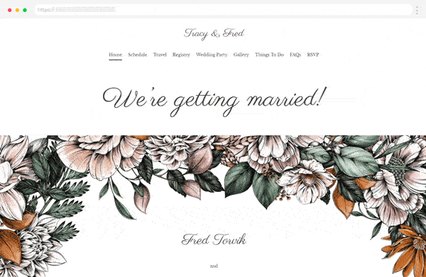 Zola wedding website examples 60 photos - Astyledwedding.com