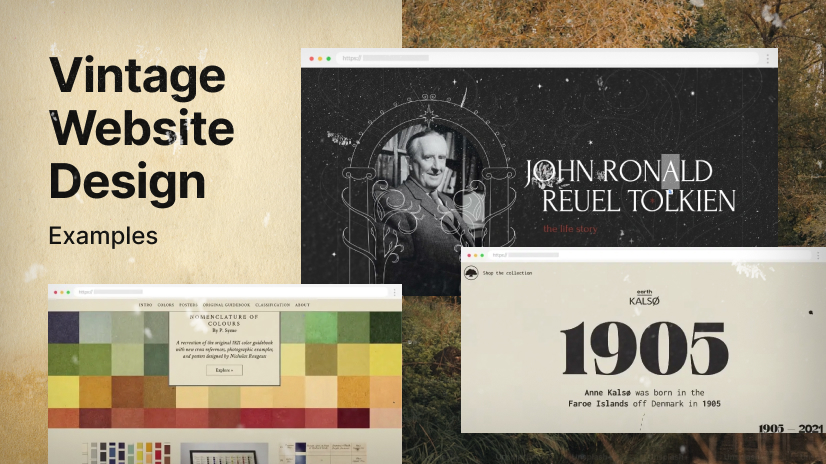 14 Inspiring Vintage Website Design Examples that Bring Nostalgia