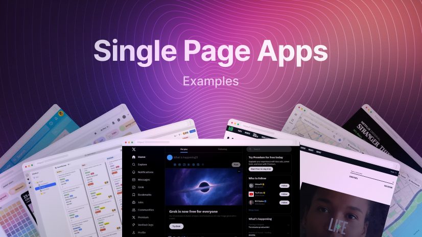 Great Single-Page App Examples & Use Cases